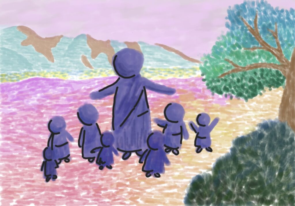 Jesus and the Little Children – Colours of The Bible